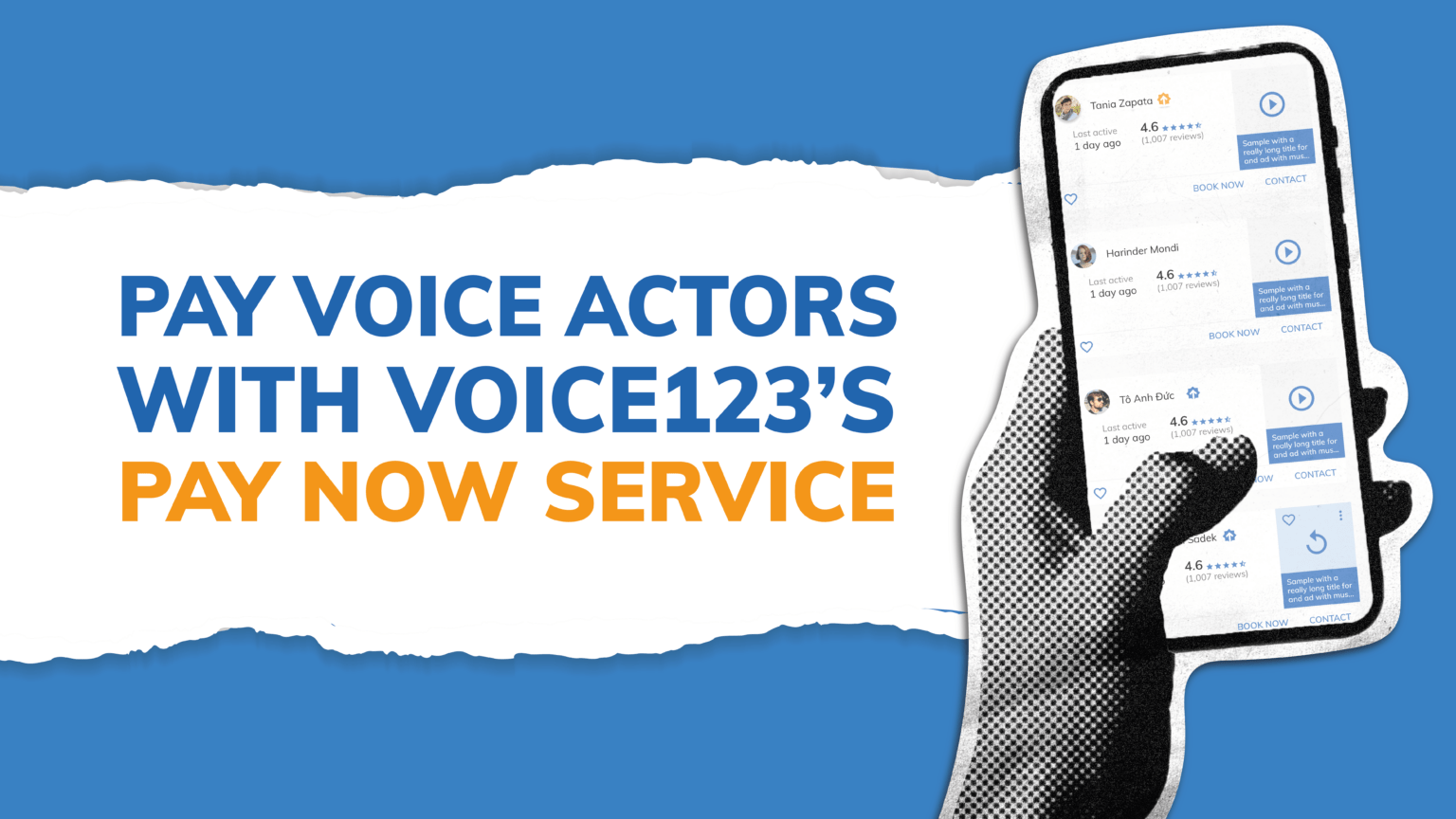 How to pay voice actors with Voice123’s Pay Now service